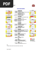 2018-19 School Calendar Overview | PDF | Observances | Holidays