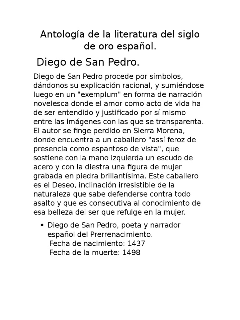 Antologia Del Siglo de Oro | PDF | Poesía