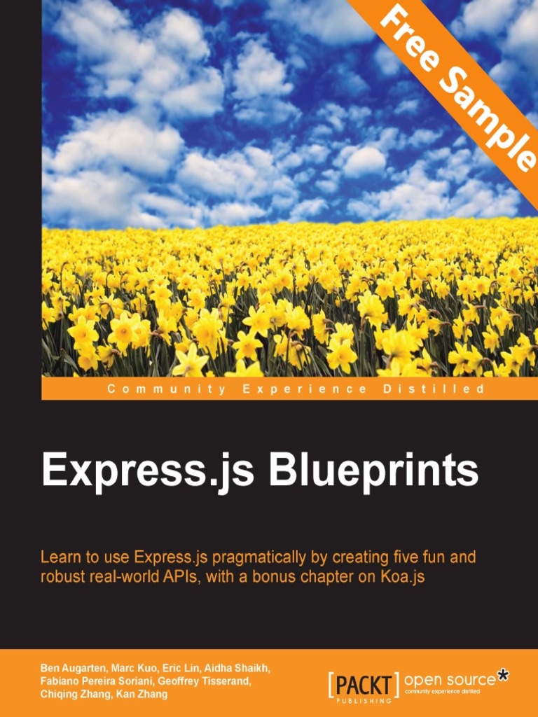 Express Js Blueprints Sample Chapter Pdf Application Programming Interface Web Application