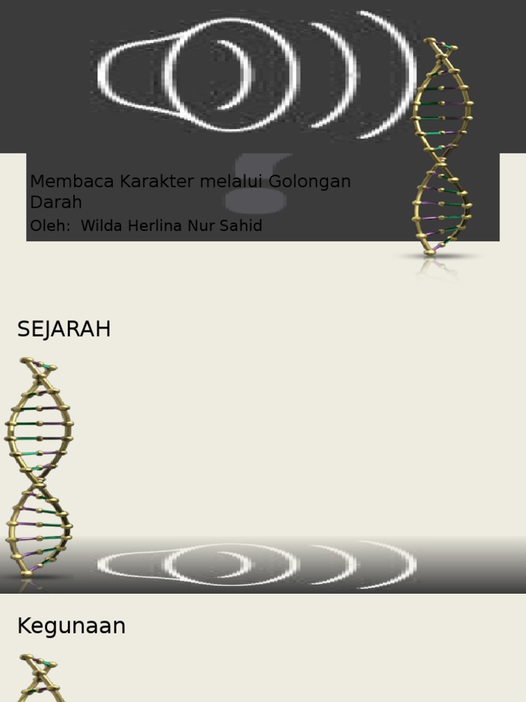 Membaca Karakter Melalui Golongan Darah | PDF