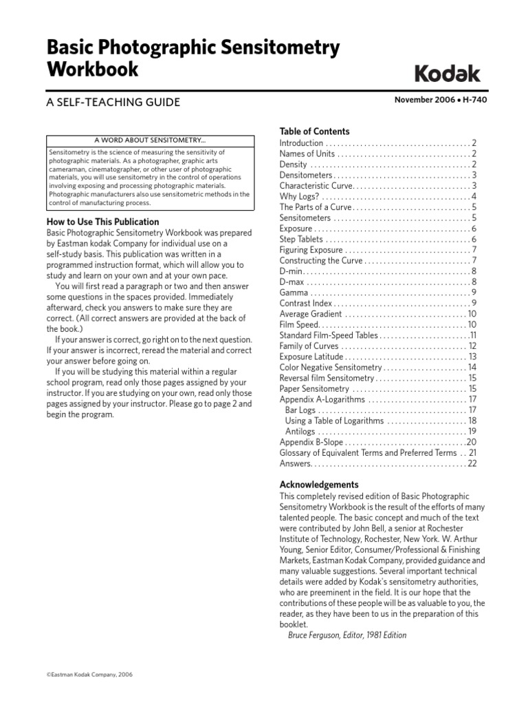 Radiography Sensitometry | PDF | Film Speed | Logarithm