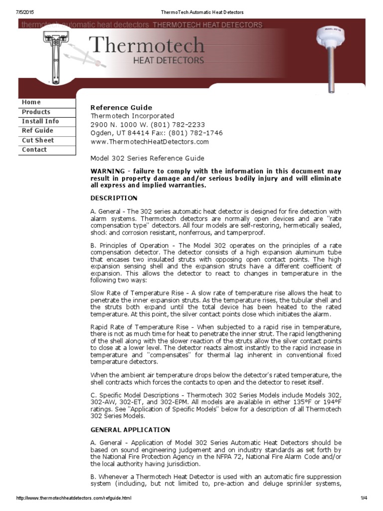 Detector Termico Thermotech | PDF | Manufactured Goods | Building ...