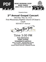 Choir Letter of Invitation.