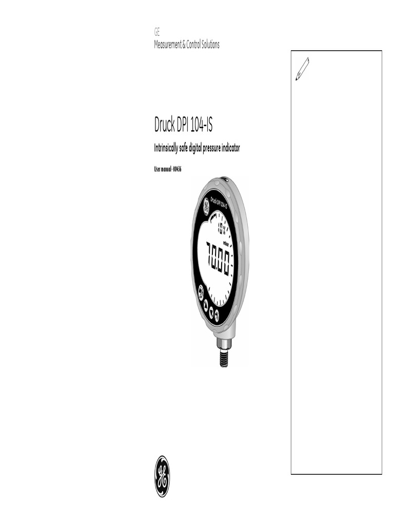 Druck DPI 104_IS Pressure Gauge User Manual | Calibration | Power Supply