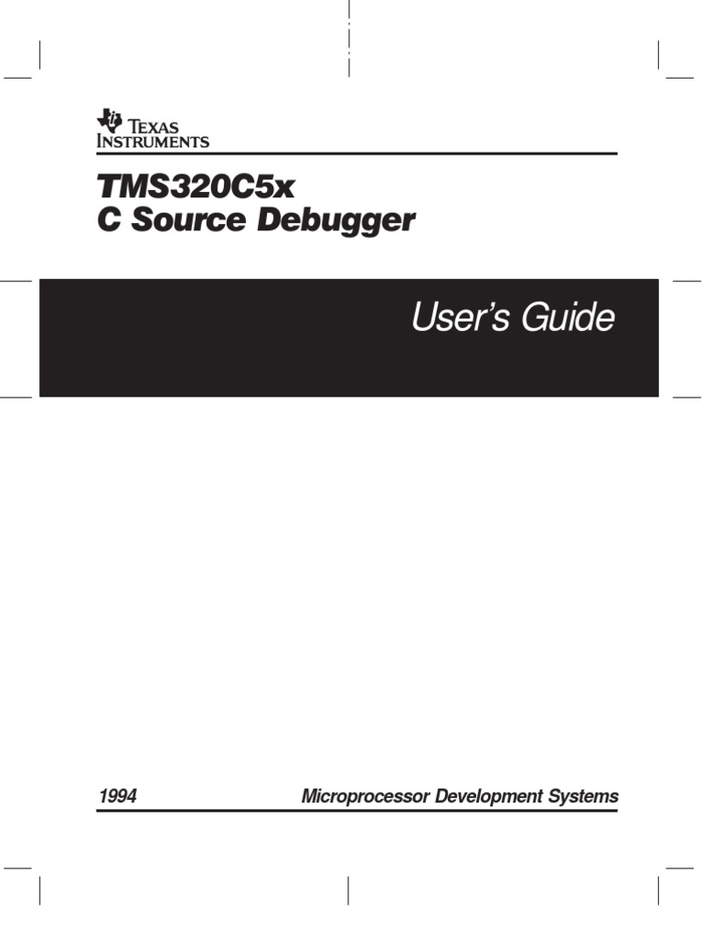 TMS320C5X | PDF | Assembly Language | Menu (Computing)
