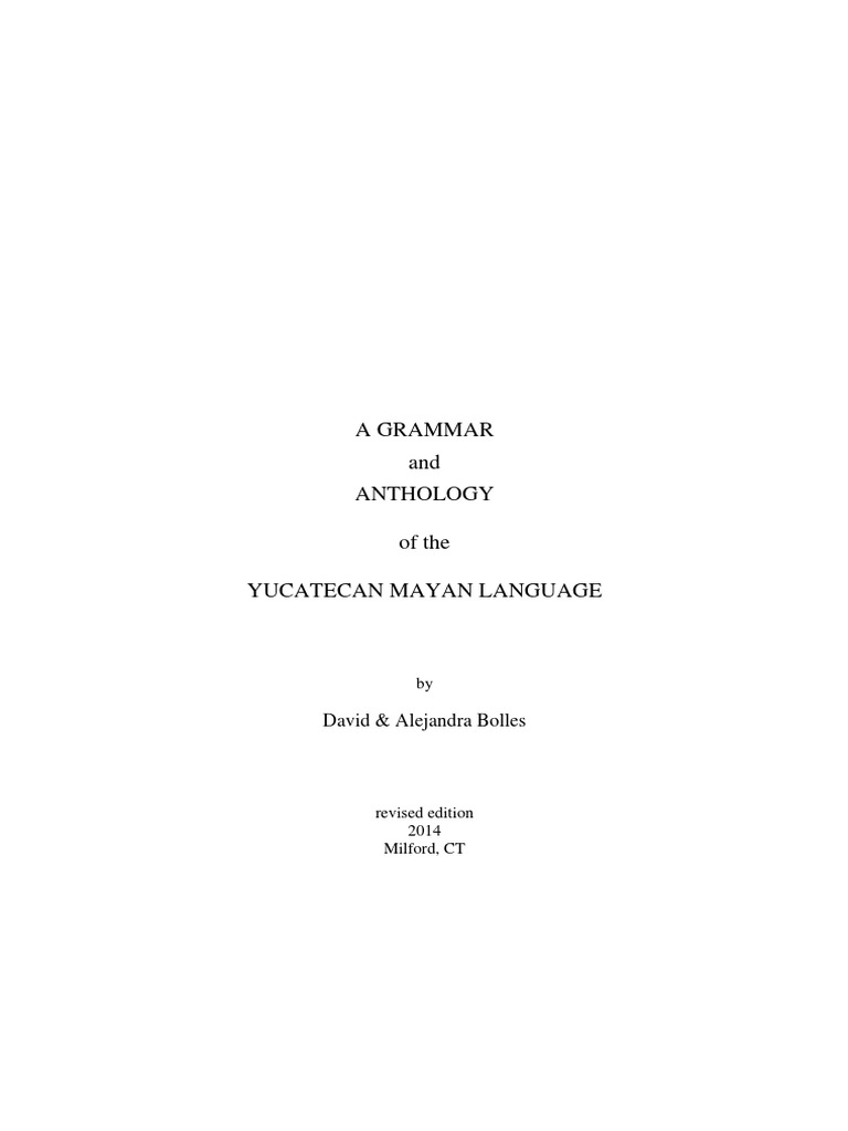 Gramatica del Maya Yucatéco | PDF | Tone (Linguistics) | Vowel