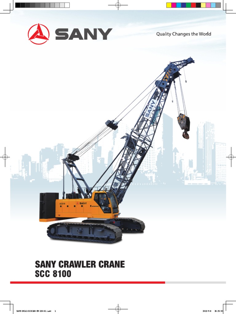 Sany SCC8100 | PDF | Crane (Machine) | Engines