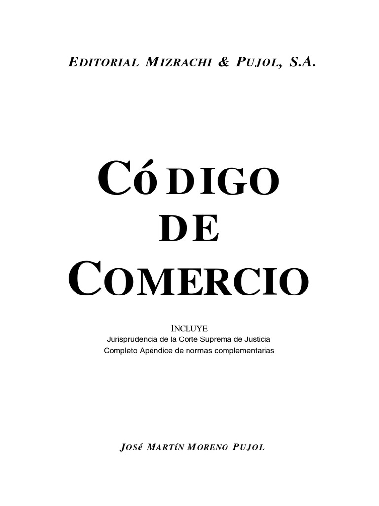 Código de Comercio | PDF | Liquidación | Bancarrota