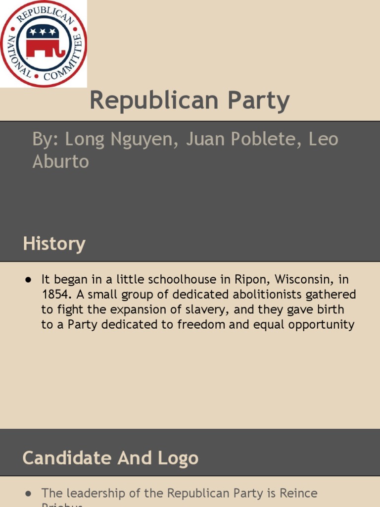 Overview of the Republican Party | PDF