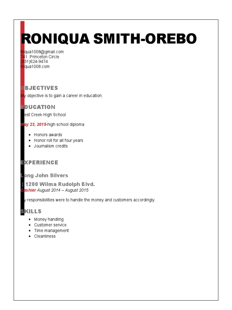 Mock Resume | PDF | Career & Growth