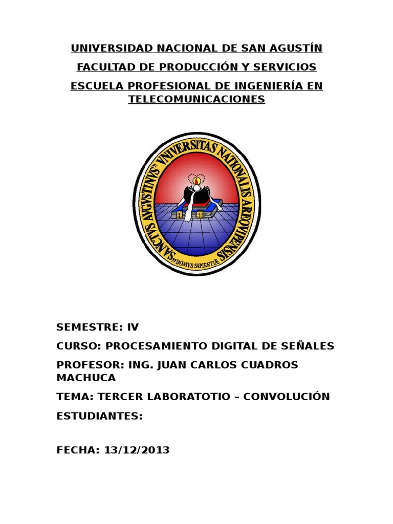 Práctica de Convolución en MATLAB | PDF | Circunvolución | Teoría del ...