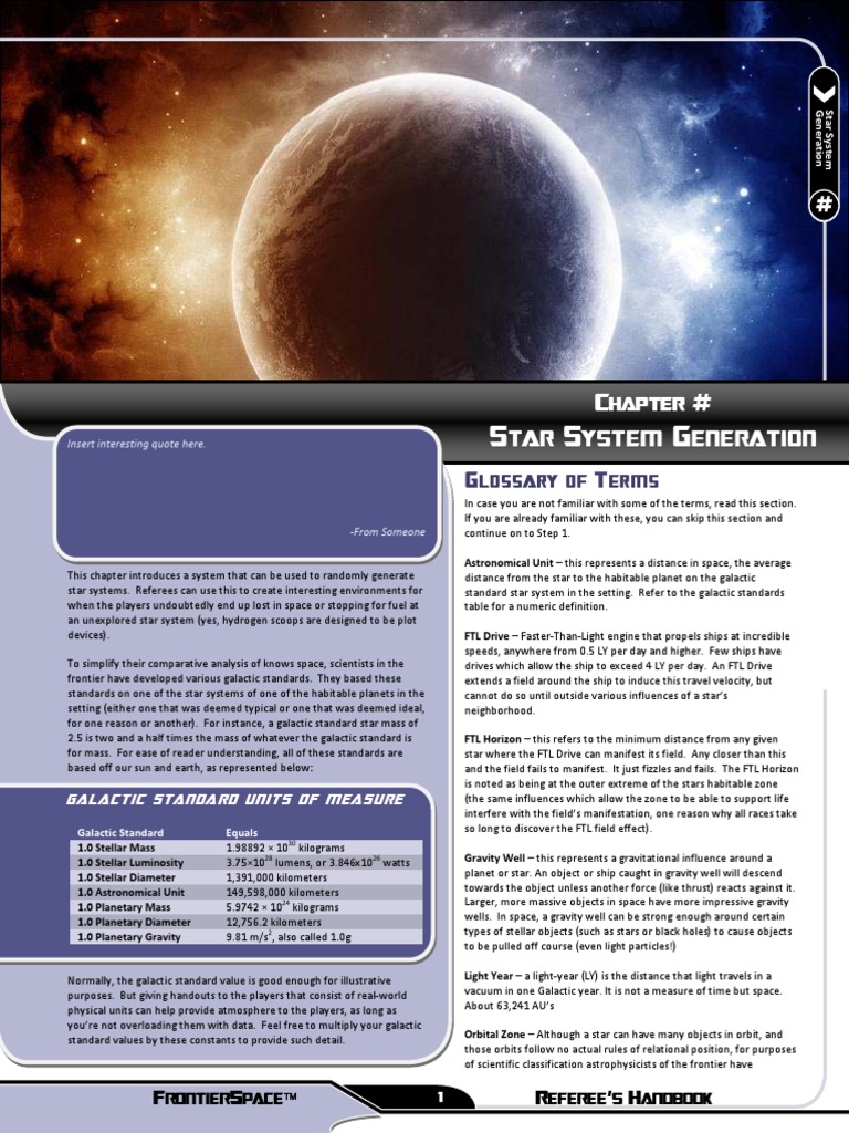 Star System Generation | PDF | Stars | Jupiter