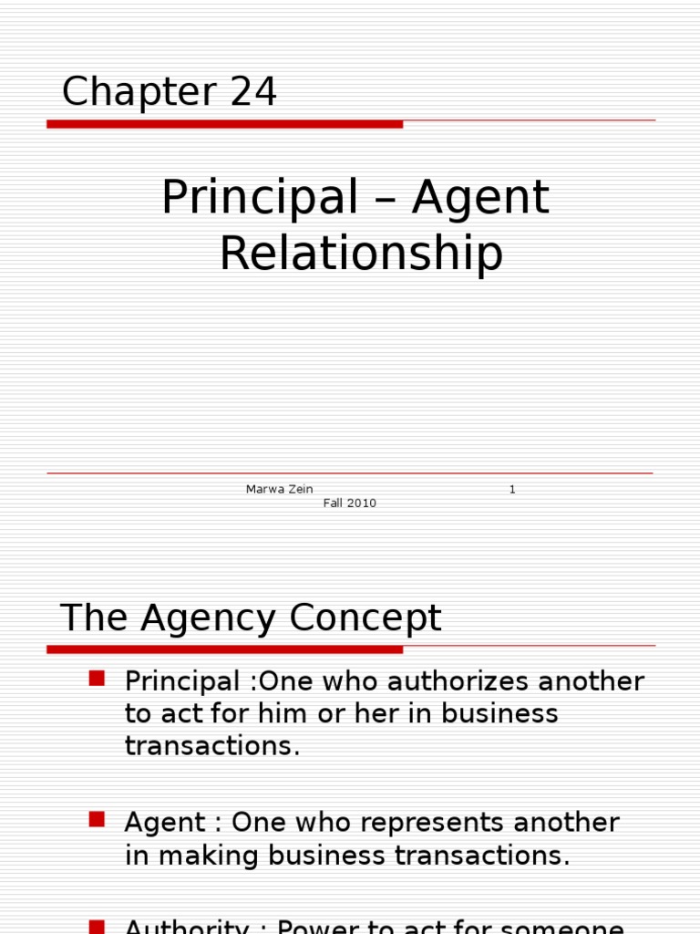 Understanding Principal-Agent Relationships | PDF | Business | Finance ...