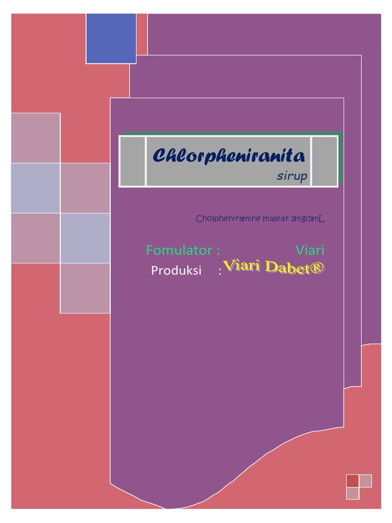 Dosis dan Komposisi CTM Syrup Anak | PDF | Kesehatan Holistik