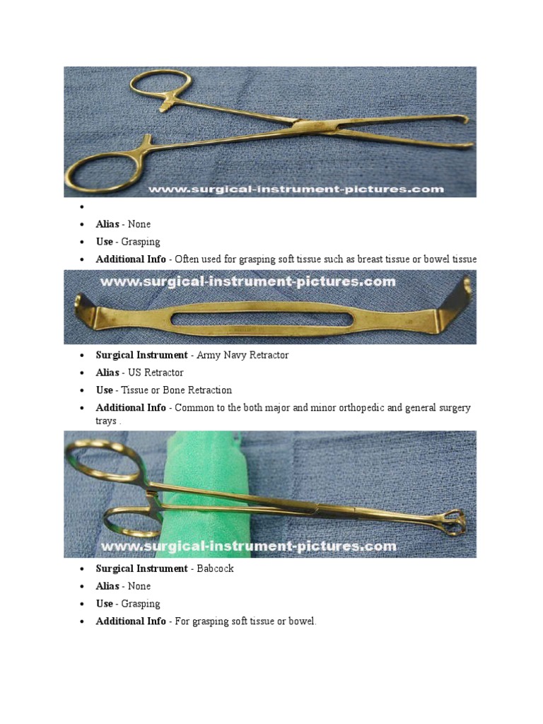 Surgical Instrument | PDF | Surgery | Medical Procedures