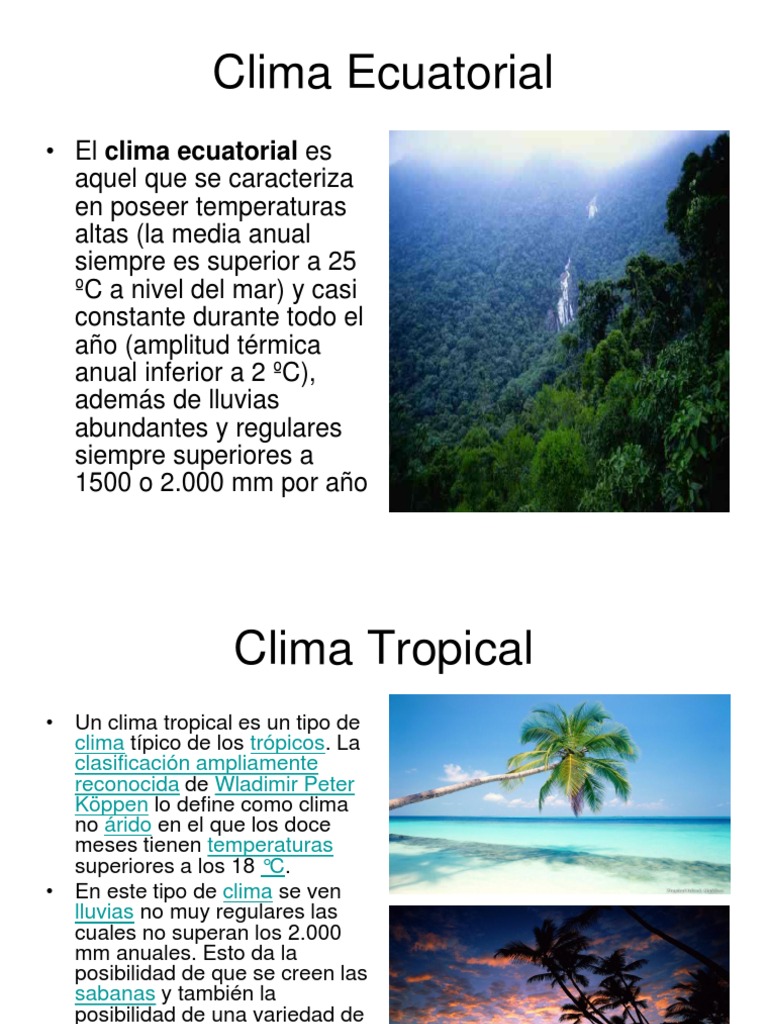 Clima Ecuatorial | PDF