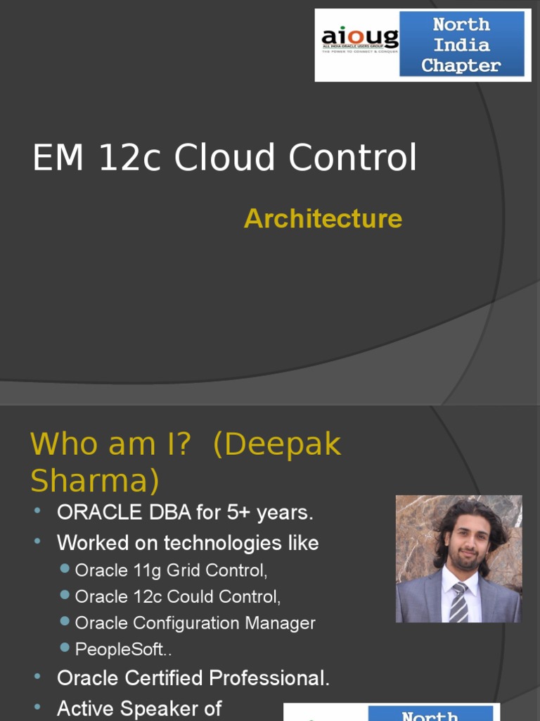 EM 12c Architecture Brief Introduction | PDF | Oracle Database | Computing