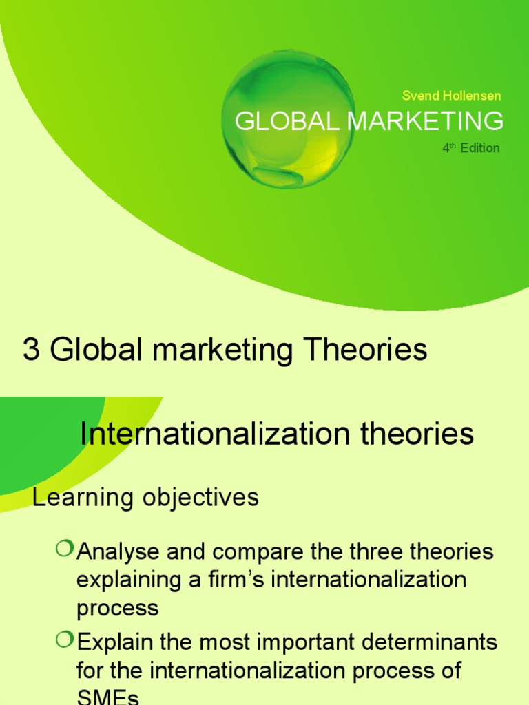 Globalization Theories | Internationalization | Marketing
