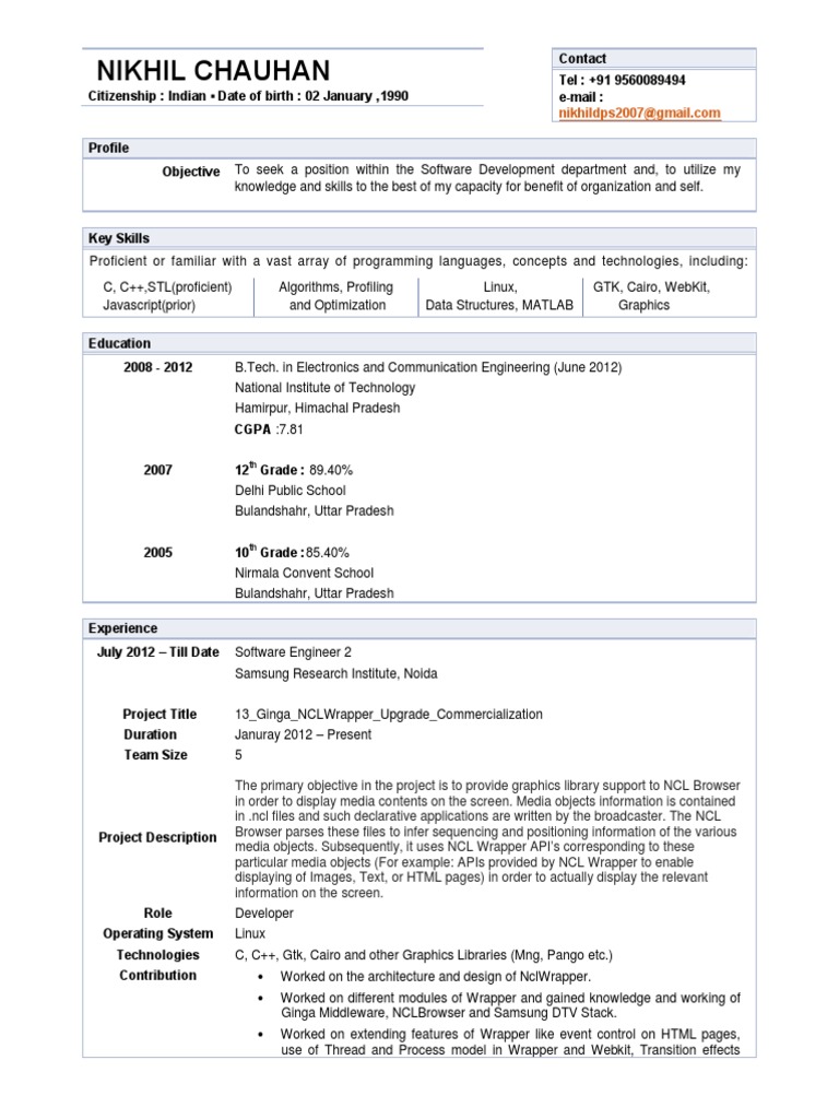 Nikhil Cv Pdf Application Programming Interface Matlab 6709