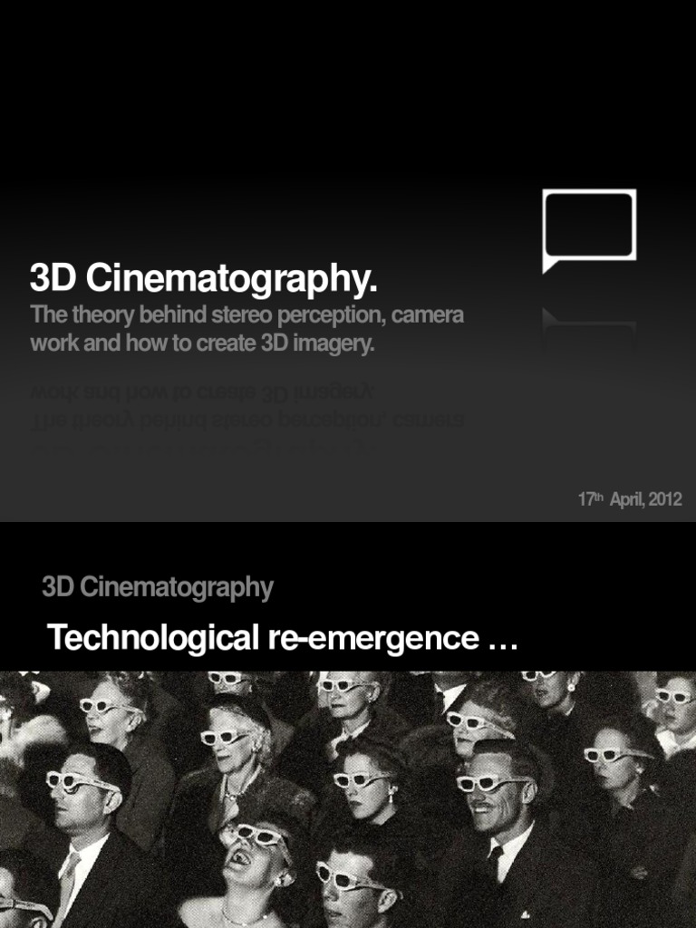 3D Cinematography.: The Theory Behind Stereo Perception, Camera Work ...