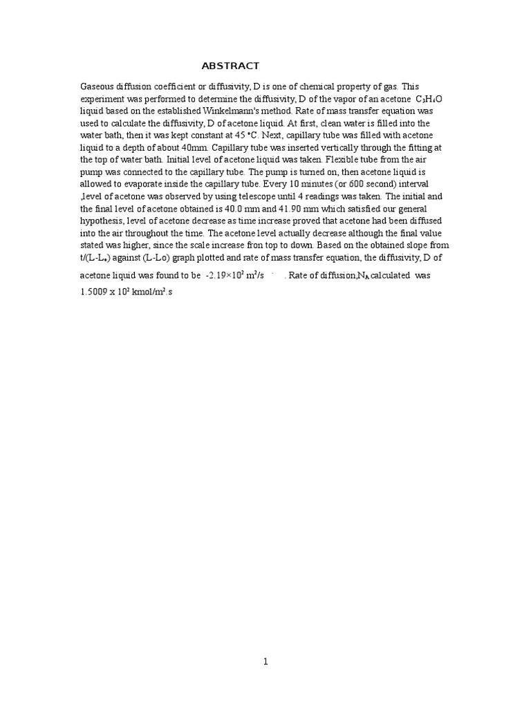 Gas Diffusion Experiment | PDF | Diffusion | Boiling