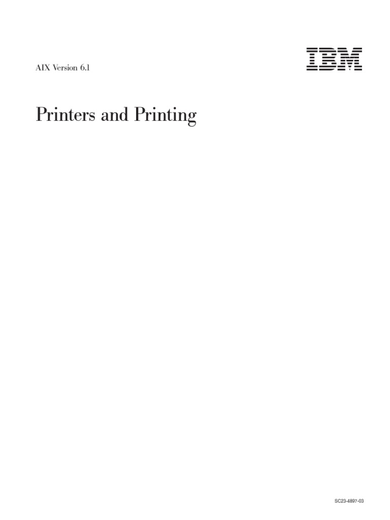 IBM Printer and Printing | Download Free PDF | Printer (Computing ...
