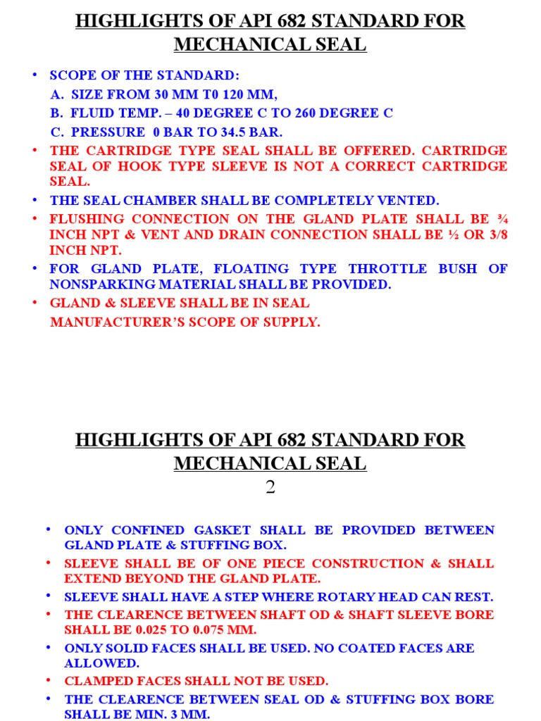 API 682 Seal | PDF | Carbon | Petroleum Reservoir