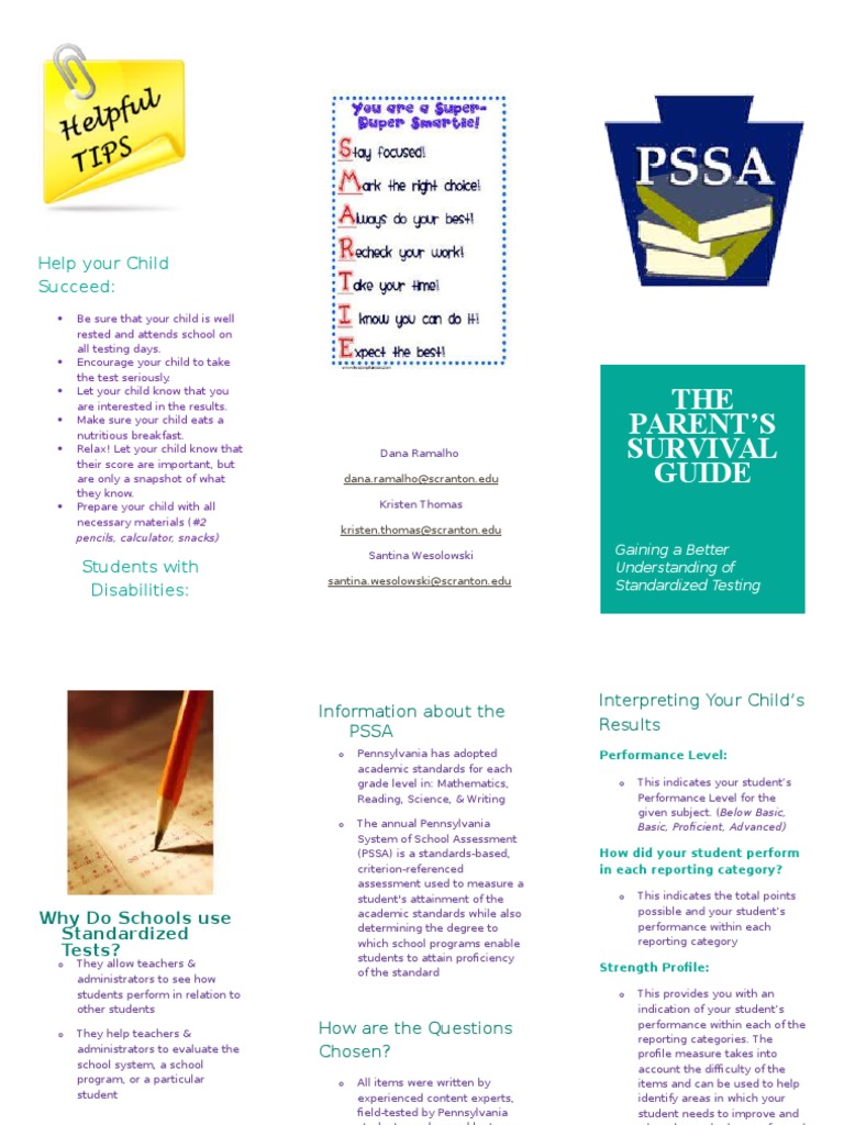 THE Parent'S Survival Guide: Help Your Child Succeed | PDF ...