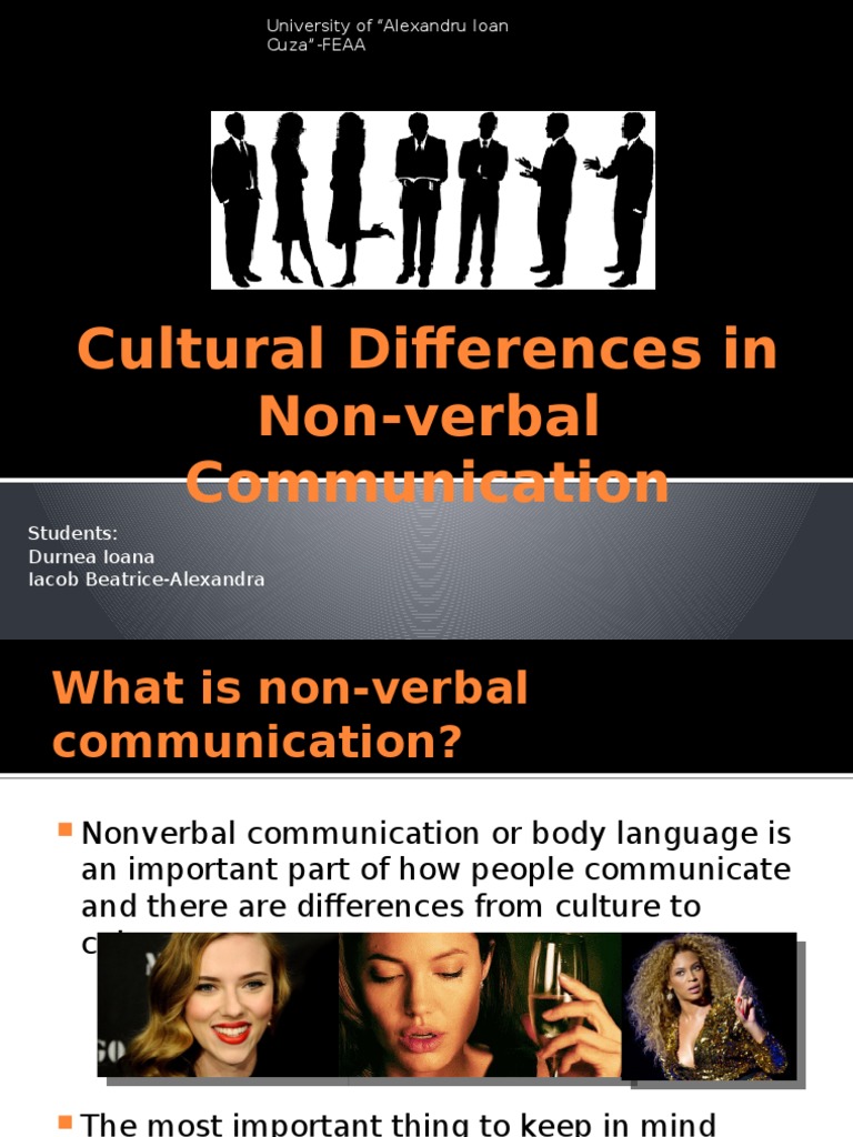 Cultural Differences in Non-Verbal Communication | PDF | Interpersonal ...