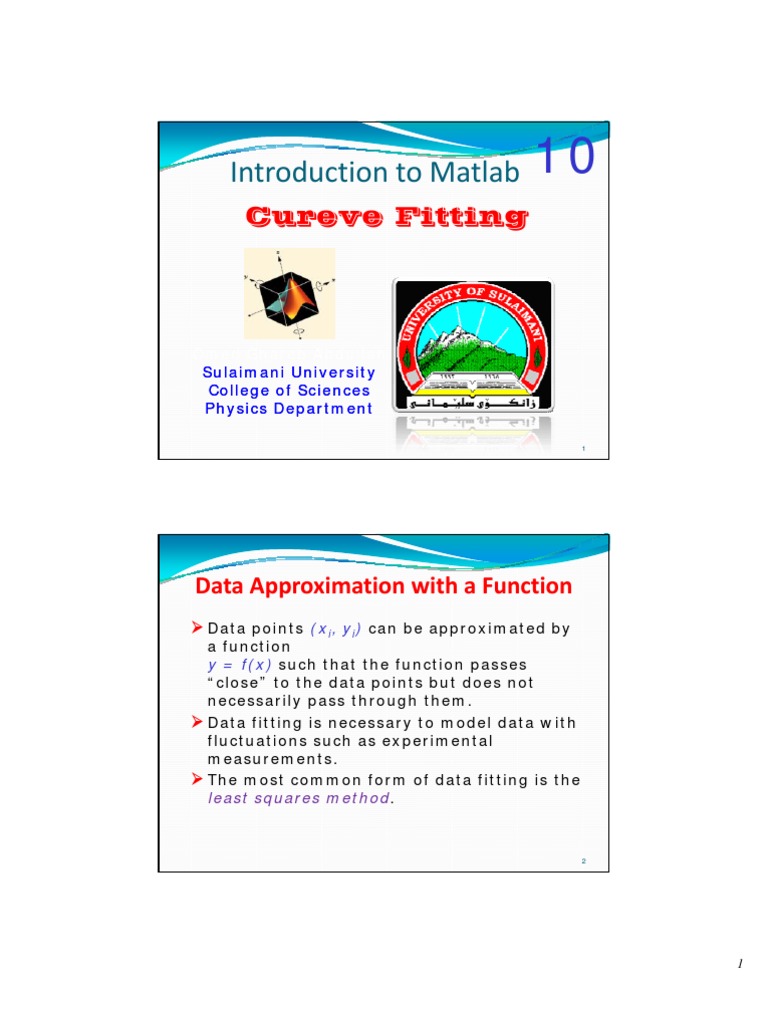 10 Matlab Fitting Pdf Interpolation Errors And Residuals
