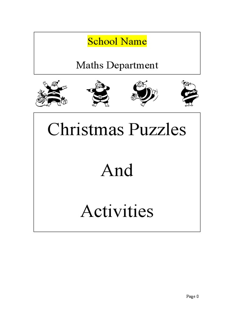 Maths Christmas Activities Booklet | PDF | Santa Claus | Christmas