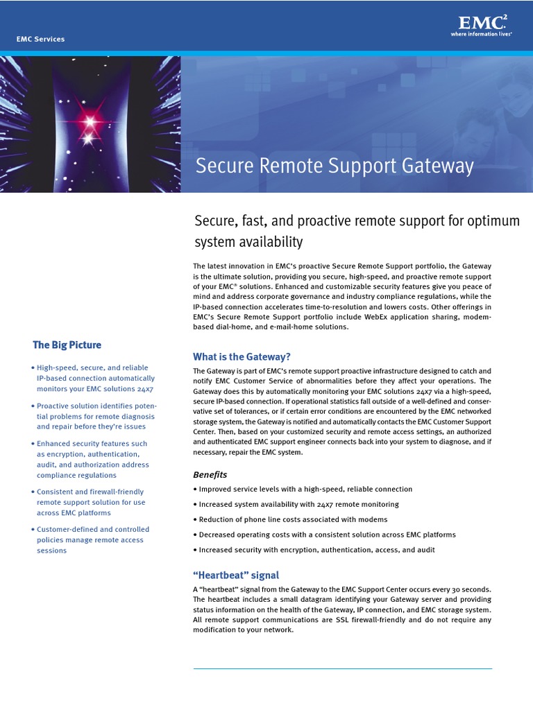 Secure, Fast, and Proactive Remote Support For Optimum System ...