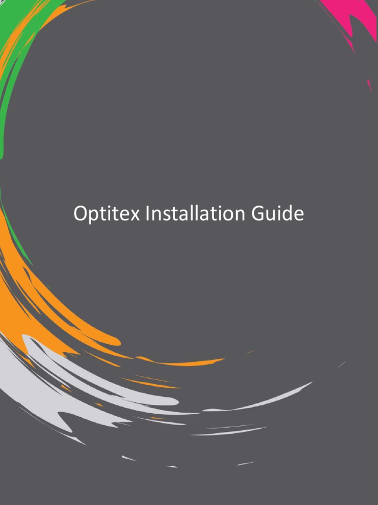 Optitex Installation Guide | PDF | Proprietary Software | Databases