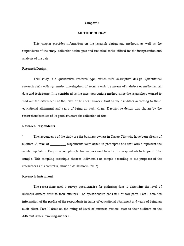 Chapter 3 | PDF | Survey Methodology | Statistics