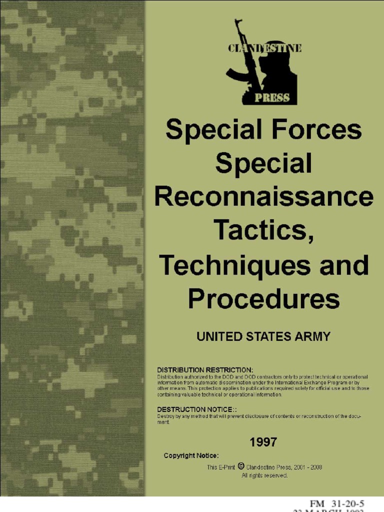 US Army FM 31-20-5 - Special Forces Special Reconnaissance Tactics ...
