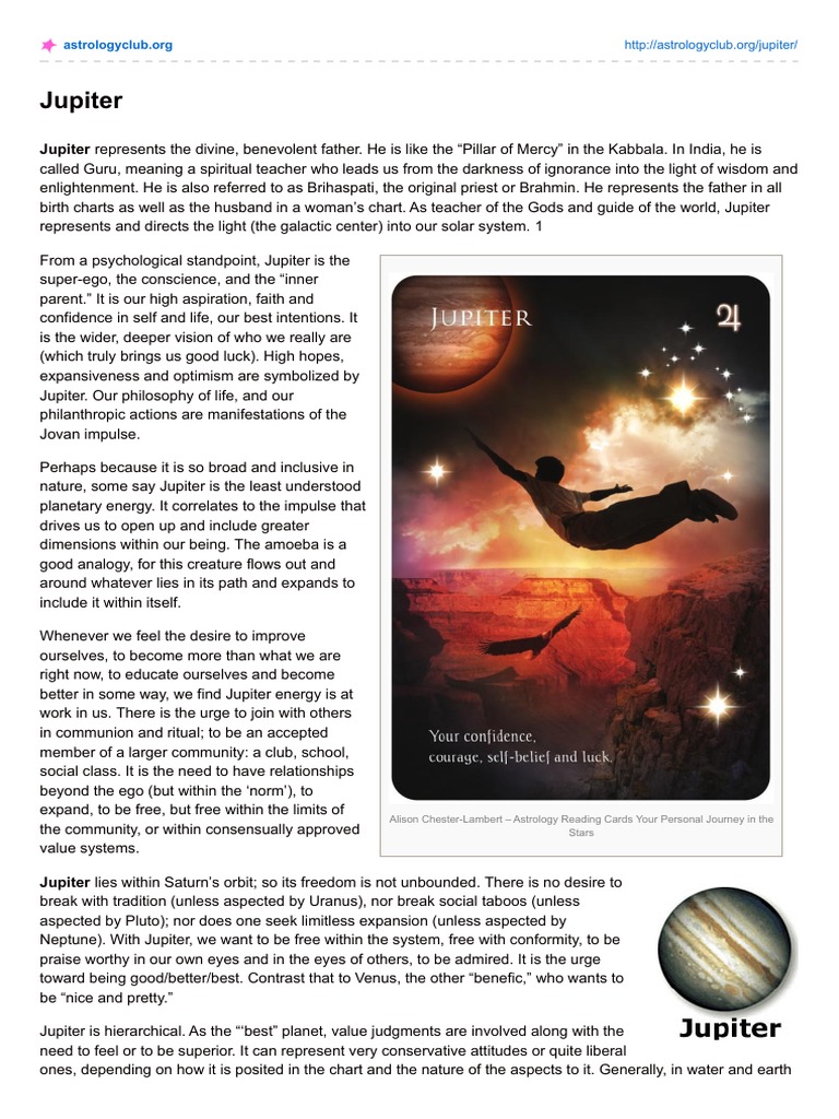 Jupiter | PDF | Planets In Astrology | Jupiter