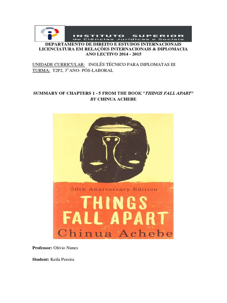 Summary Things Fall Apart (Chapter 1-5) | PDF | Religion & Spirituality ...