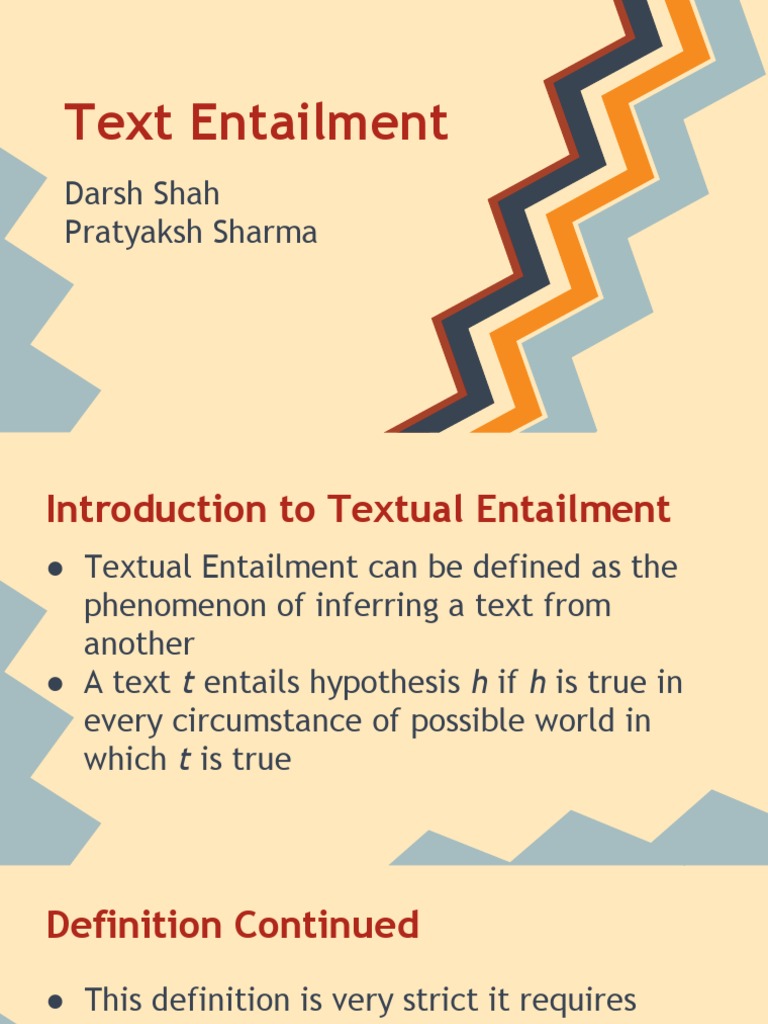 Recognizing Text Entailment - Tutorial | PDF | Information Retrieval | Semantics