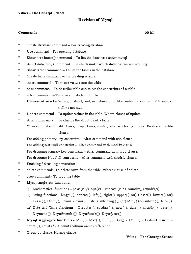 XII Revision | PDF | Class (Computer Programming) | Java (Programming ...