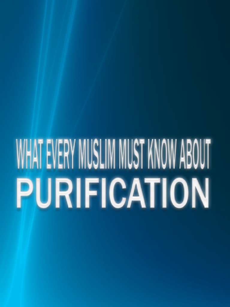 What Every Muslim Must Know About Purification | PDF | Muhammad ...