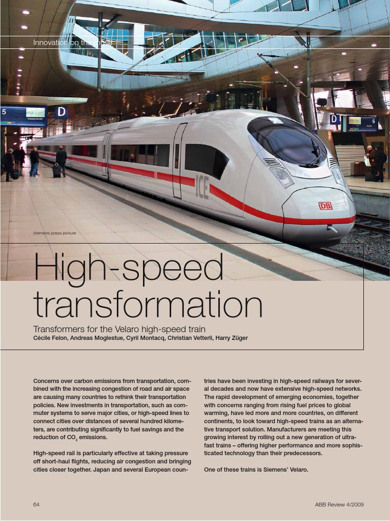 High-Speed Transformation: ABB's Role in Developing Traction ...