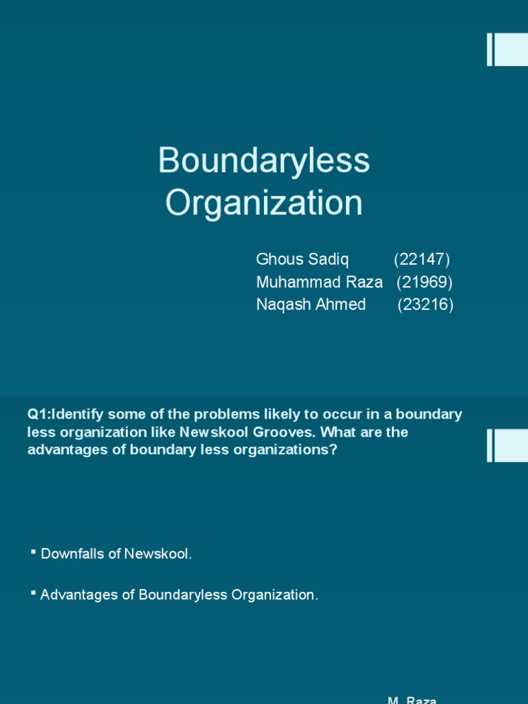 Boundaryless Organization Employee Satisfaction and Performance ...