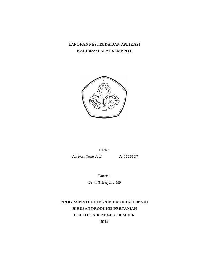 Laporan Kalibrasi Alat Semprot | PDF | Pengembangan Diri | Kesehatan Holistik