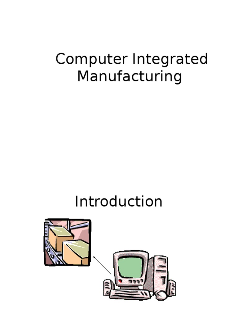 Computer Integrated Manufacturing.ppt | Electronic Data Interchange ...