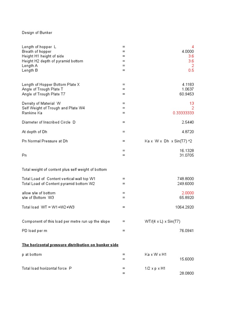 Chapter 10 Bunker Design Example | PDF