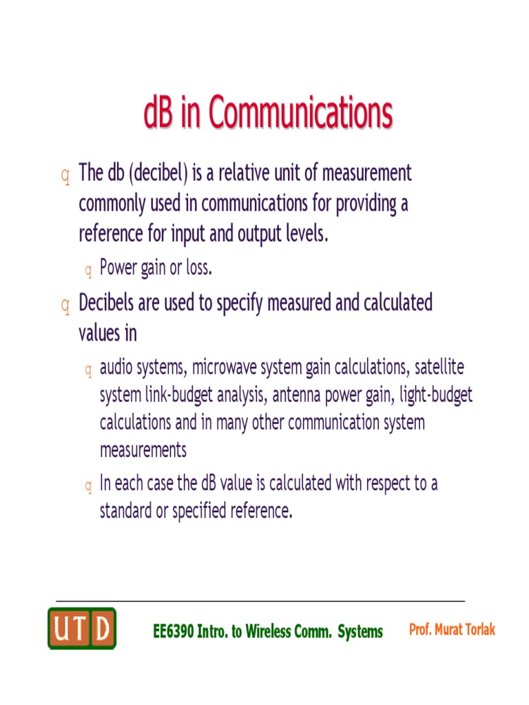 DBM Tutorial | PDF | Decibel | Radio