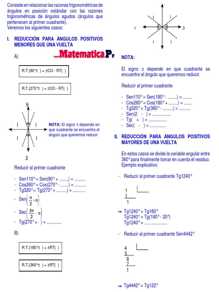 CAP 13 - REDUCCIÓN AL PRIMER CUADRANTE - TEORÍA (NXPowerLite) PDF | PDF ...