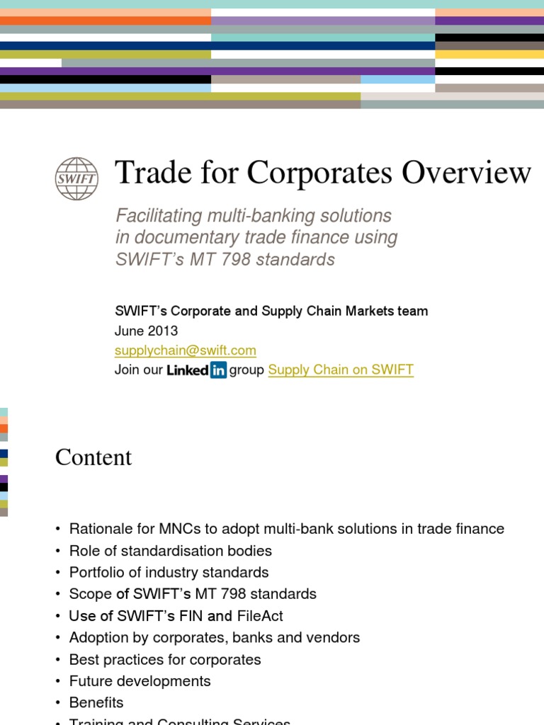 Facilitating Multi-Bank Trade Finance Through Standardization: An ...