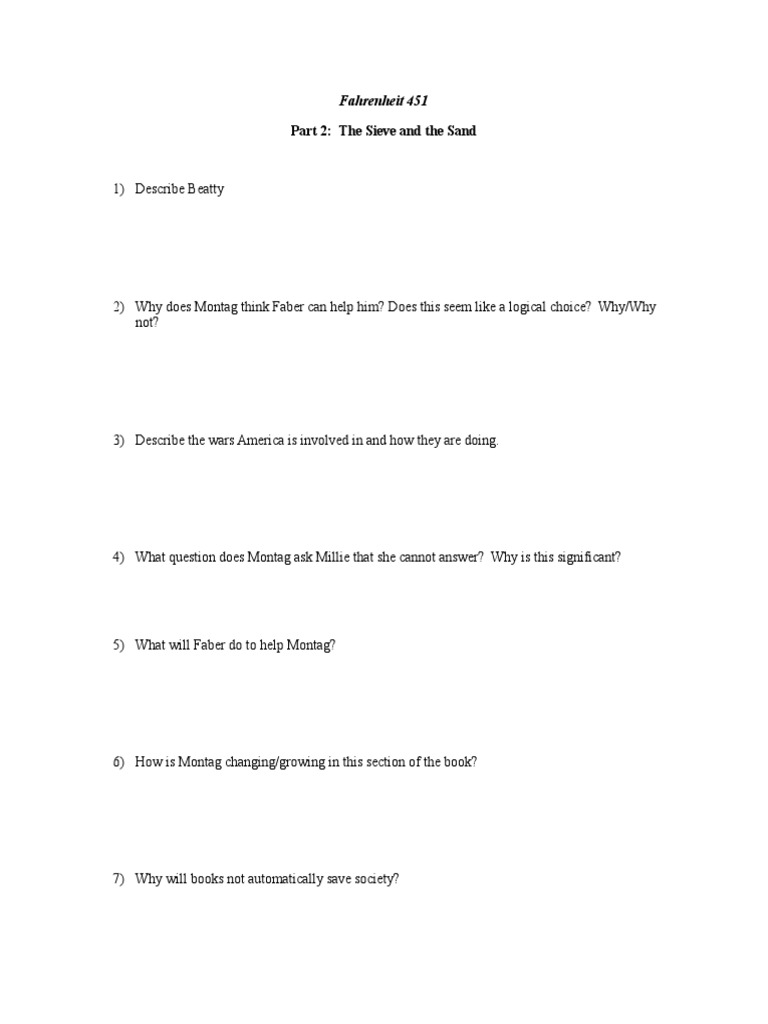Fahrenheit 451 Part 2 | PDF