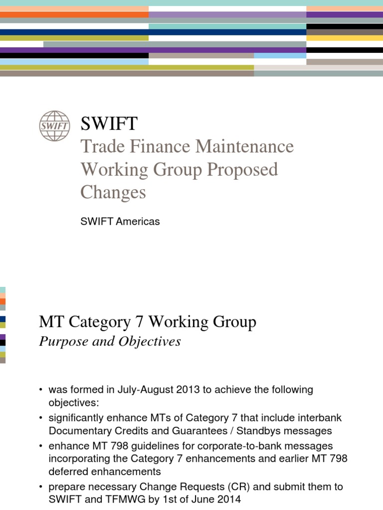 SWIFT Trade Finance Messages and Anticipated Changes 2015 | PDF ...